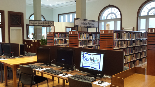 mainlevelatcustomerservicedesk « Six Mile Regional Library District