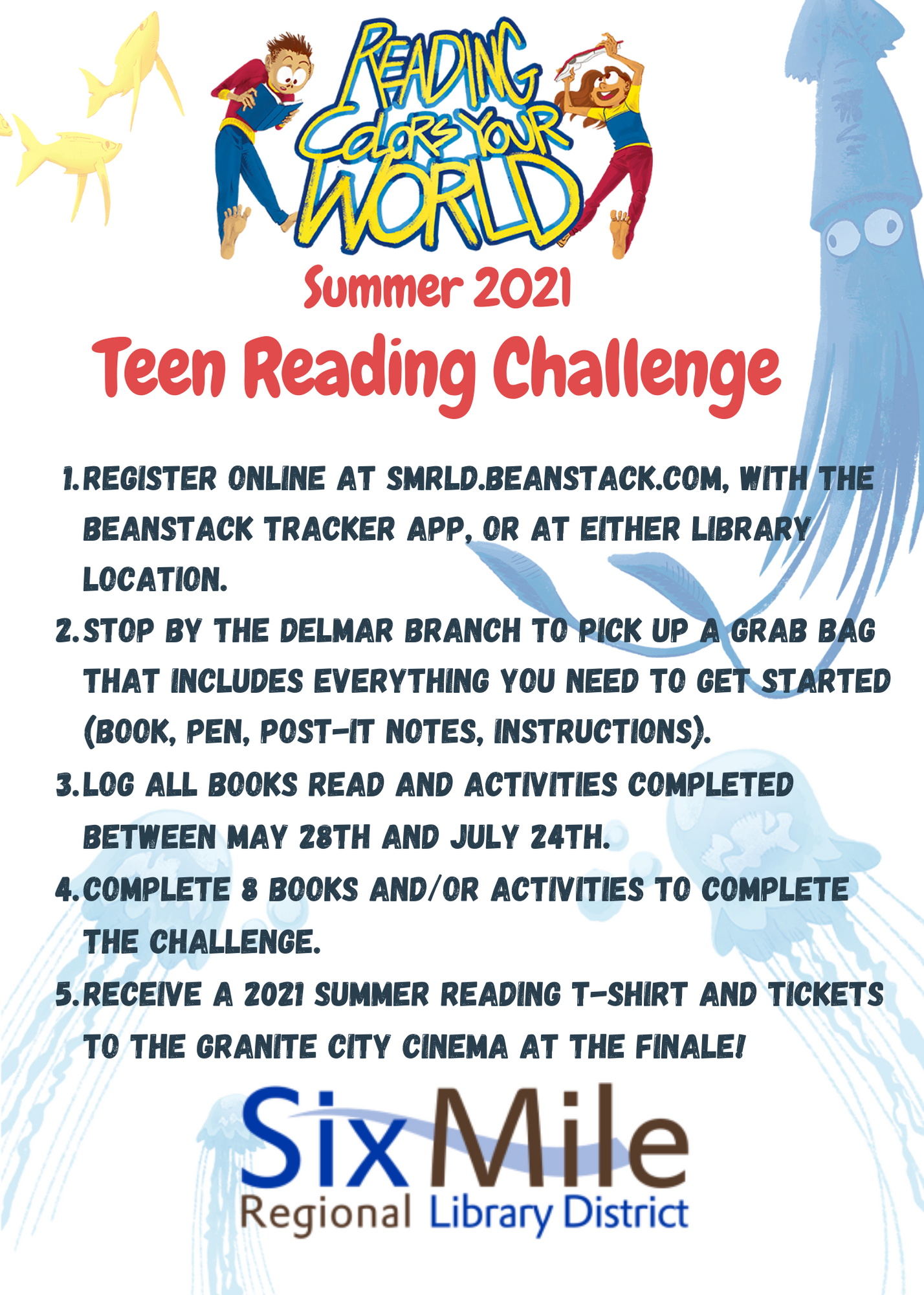 Reading Colors Your World! 2021 Summer All Ages Reading Challenge « Six ...