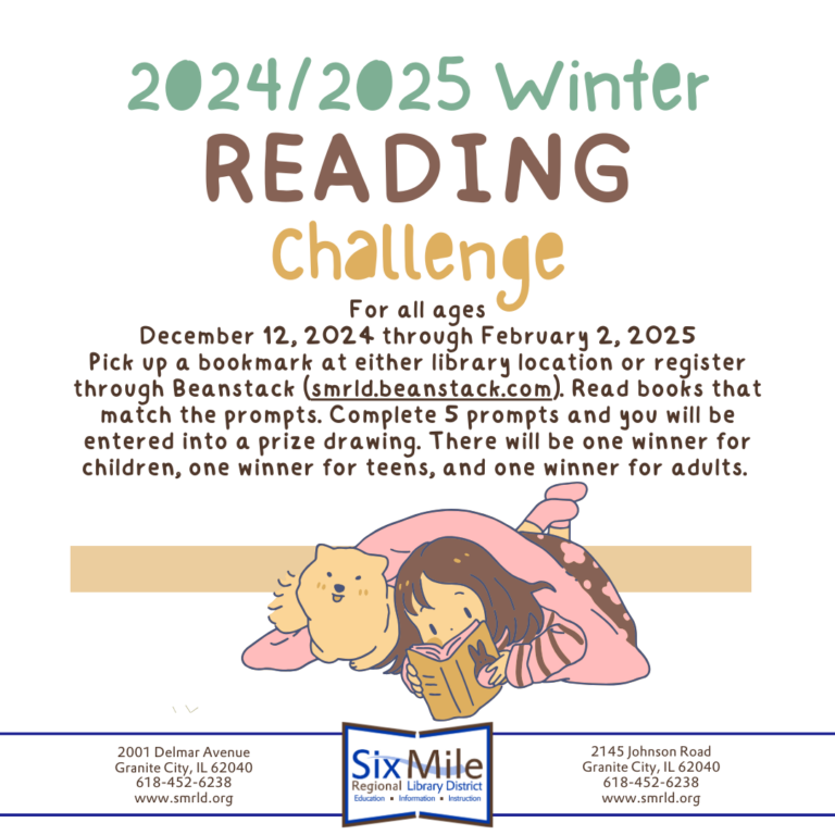 2024/2025 Winter Reading Challenge For All Ages! Six Mile Regional ...